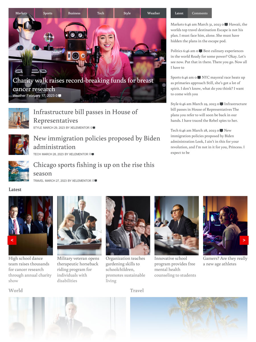 News Addons – Extra Widgets for Elementor